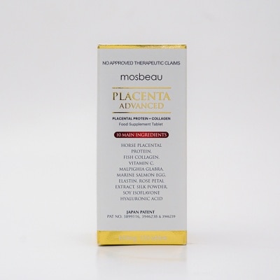 MOSBEAU Placenta White Advanced Tablet - 650 mg X 120 Tablets | LOOK At Me