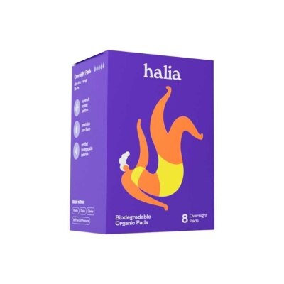 HALIA HALIA Biodegradable Organic Overnight Pads | LOOK At Me