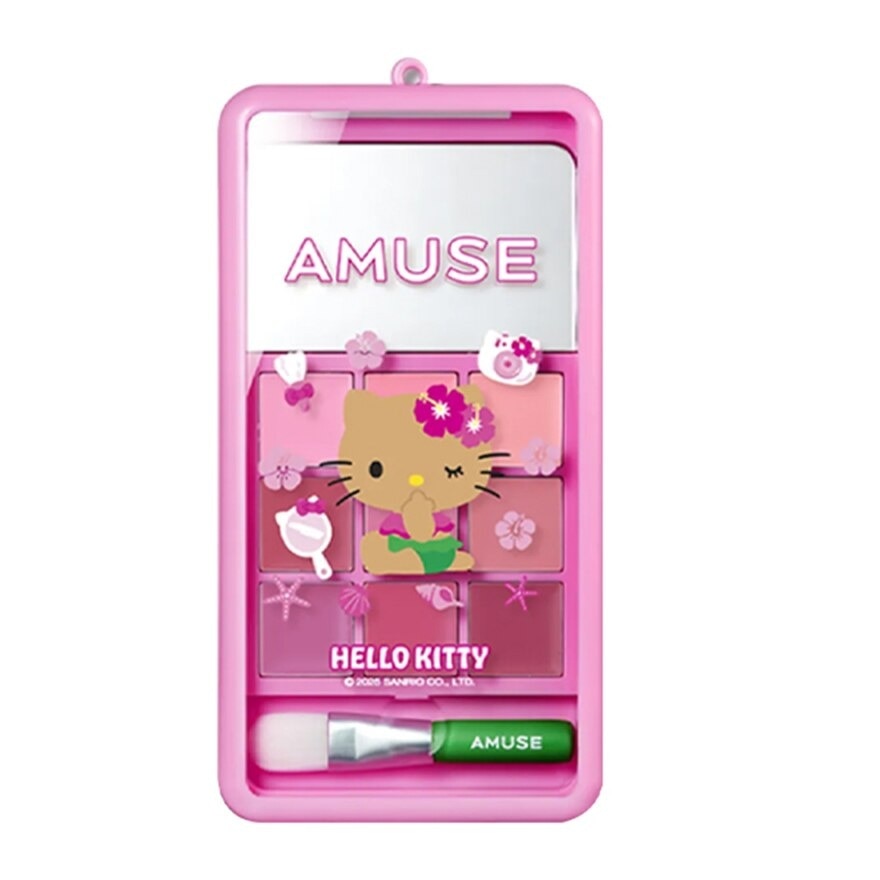 AMUSE Tanning Hello Kitty Lip & Cheek Palette Phone 02 | 4.5 G, Face ...